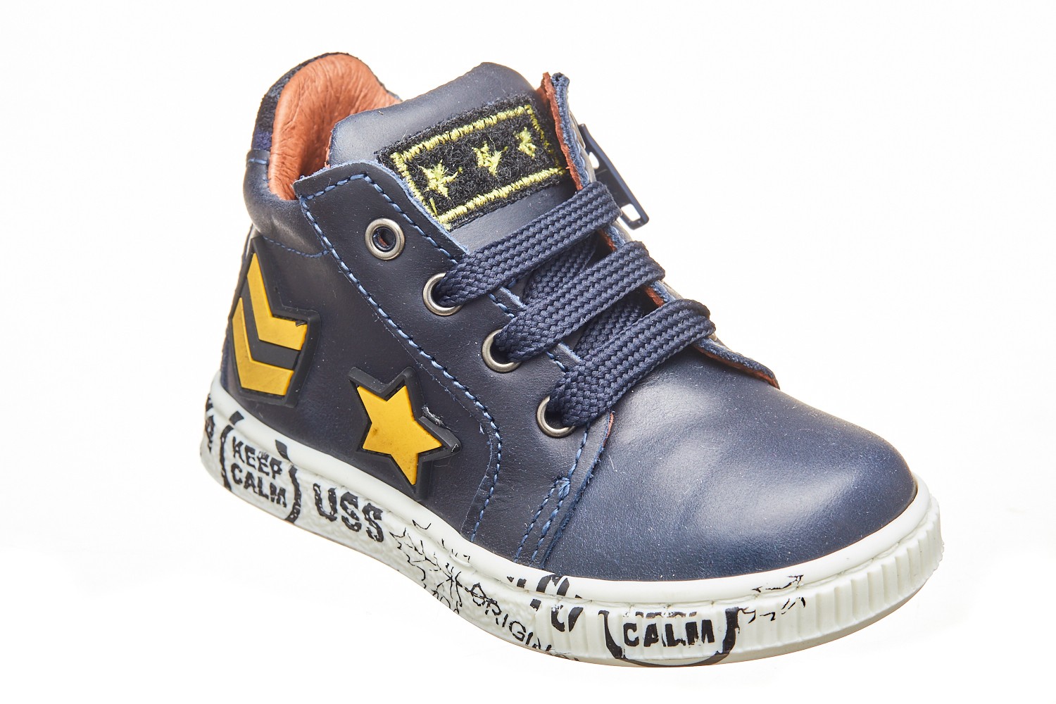 Ghete/Bascheti bleumarin talpa imprimeu | Incaltaminte Melania ...